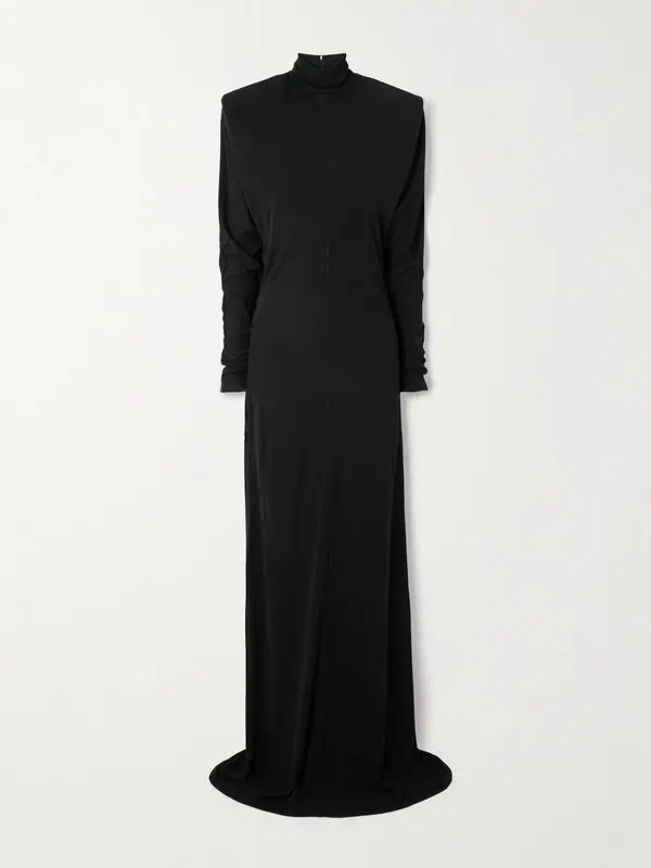 Stella McCartney Crepe-jersey Turtleneck Gown
