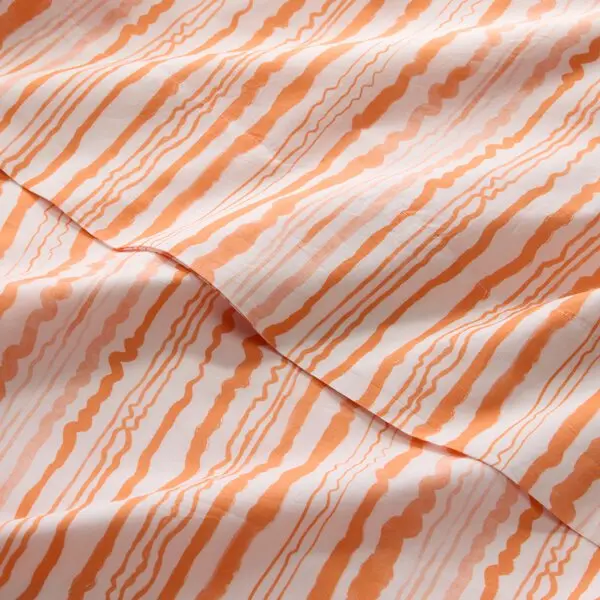 CONIGLIO PALM BEACH Cabana Stripe Sheet Set - Cabana Stripe Orange