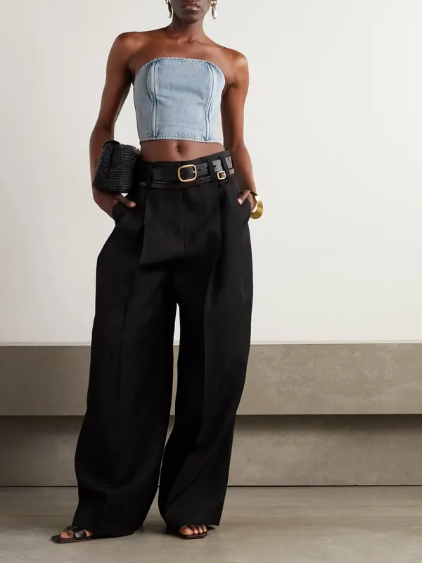 Wardrobe.NYC Strapless Denim Top