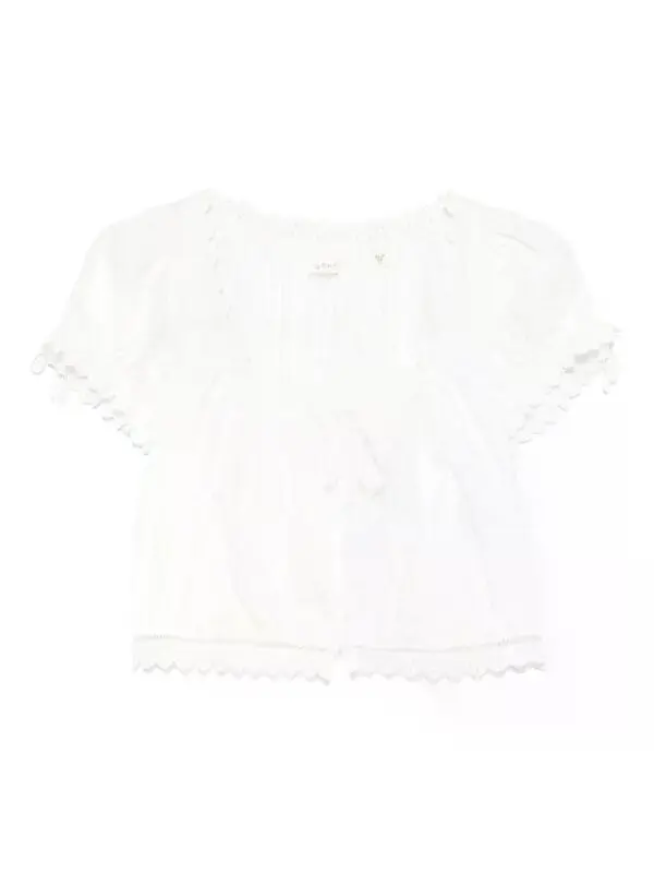 DÔEN Nera Ruffled Blouse - White
