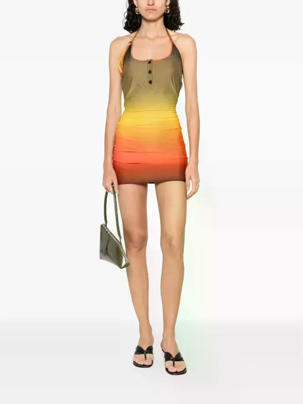 Attico Halterneck Mini Dress