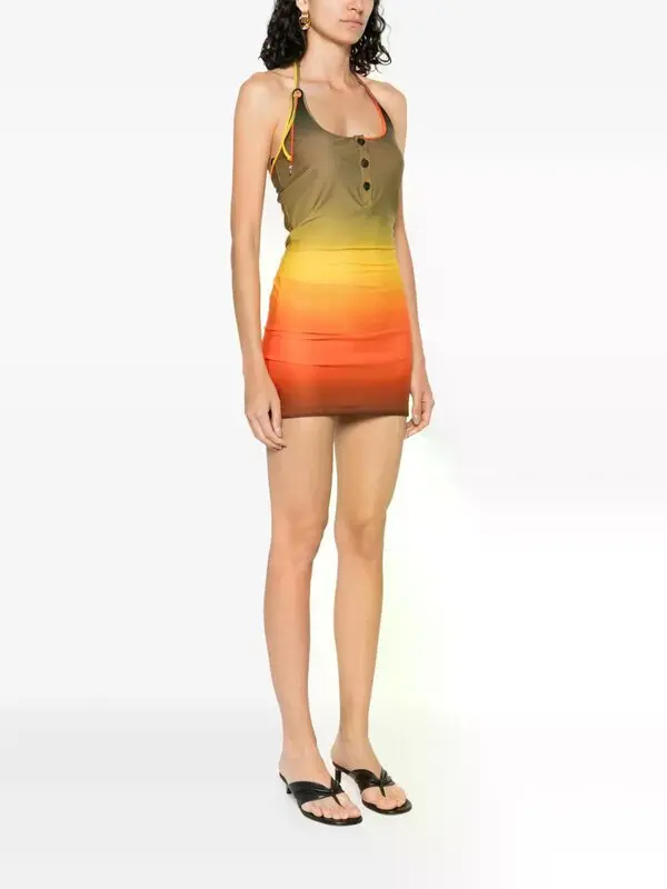 Attico Halterneck Mini Dress