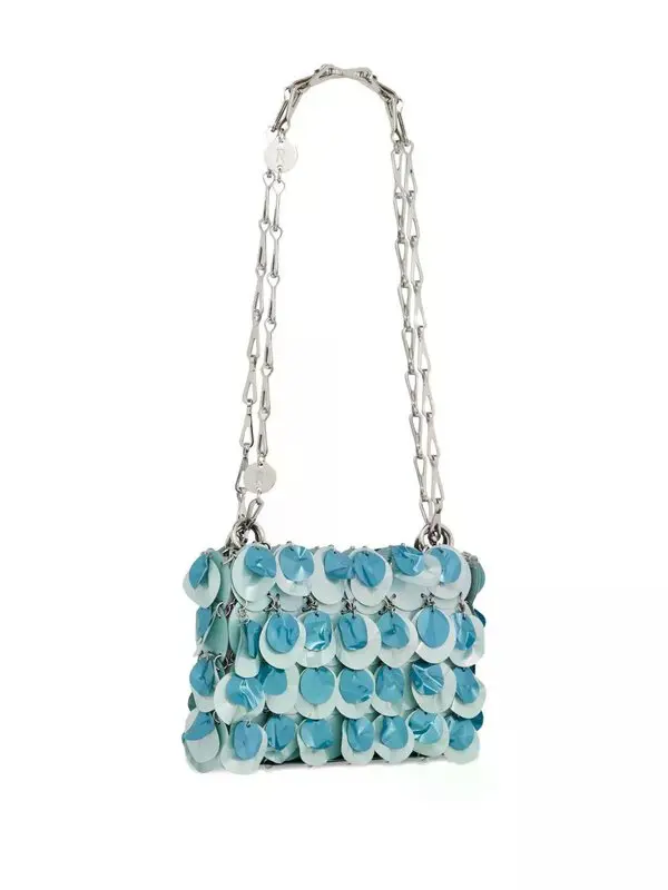 Rabanne Sequin-embellished Shoulder Bag - Blue