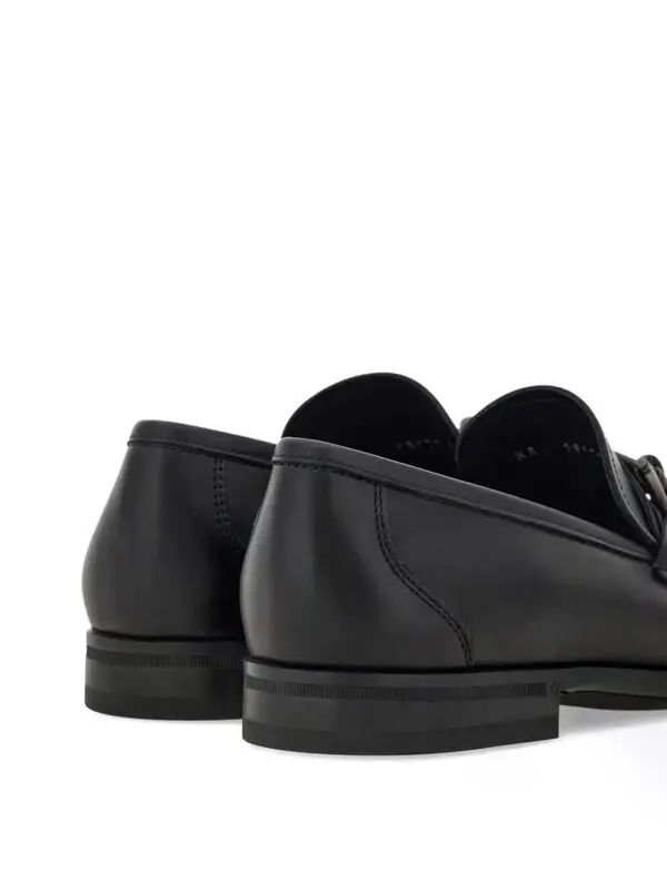 FERRAGAMO Gancini Loafers - Black
