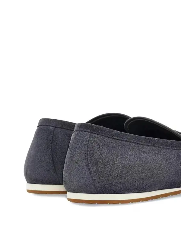 FERRAGAMO Hug Buckle Loafers - Blue