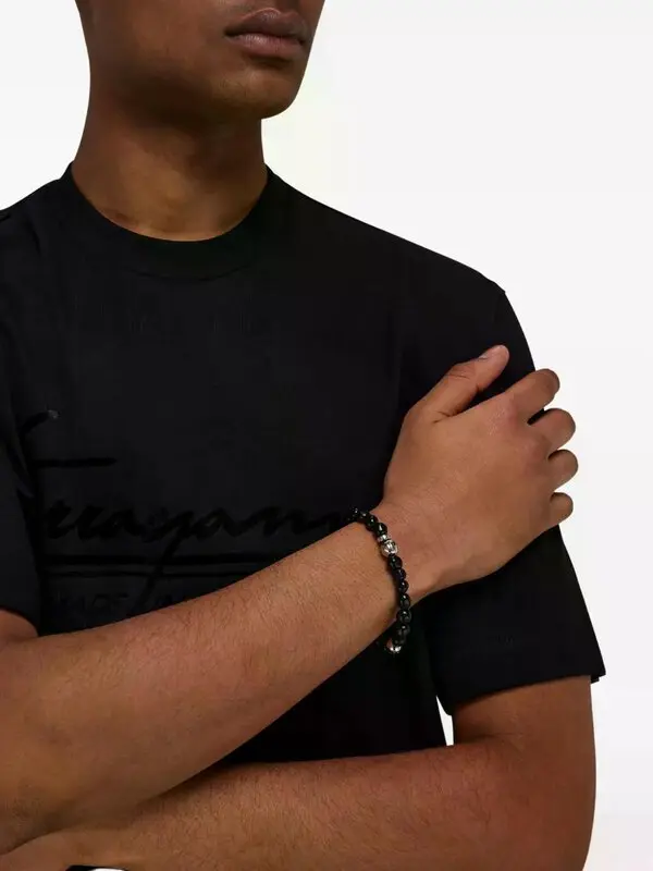 FERRAGAMO Bead-embellished Bracelet - Silver