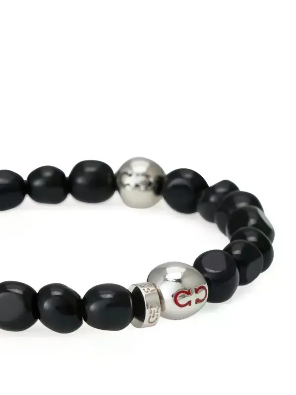 FERRAGAMO Bead-embellished Bracelet - Silver