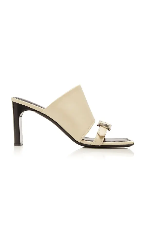 Balenciaga Bel Air Leather Sandals - Neutral