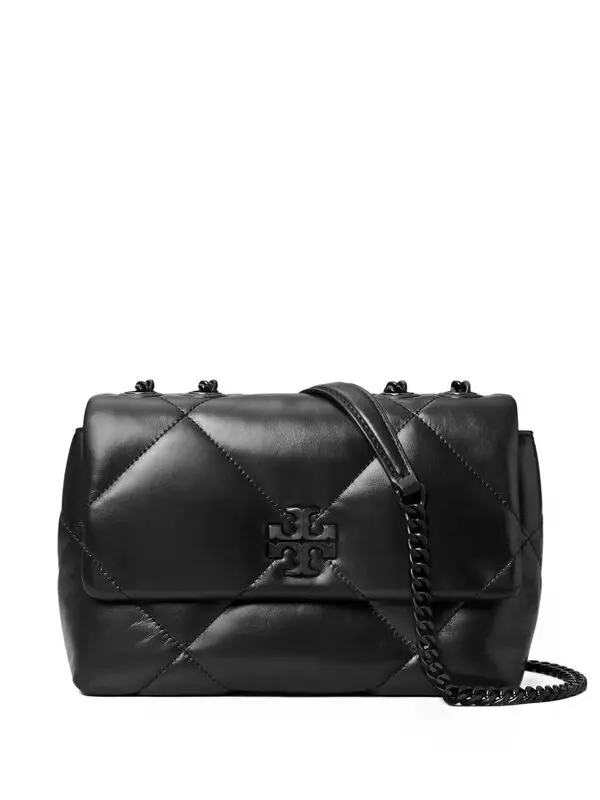 Tory Burch Kira Quilted Leather Shoulder Bag - Black