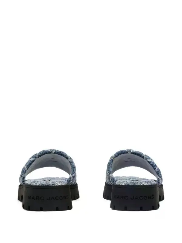 Marc Jacobs Quilted Denim Slides