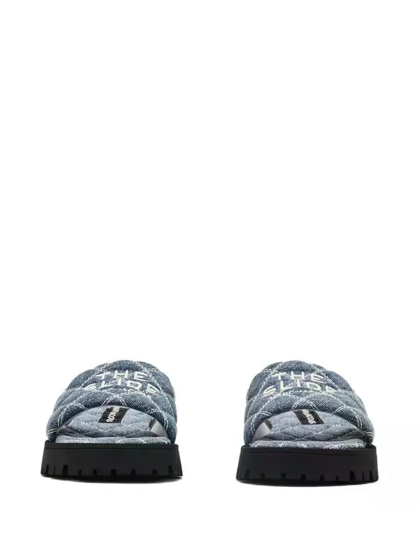 Marc Jacobs Quilted Denim Slides