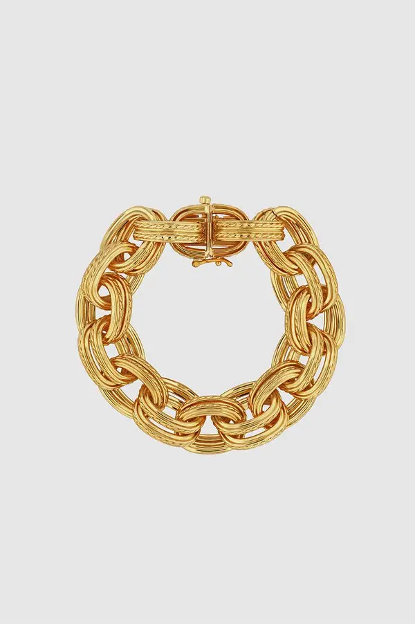 ANINE BING Double Link Chain Bracelet - Gold