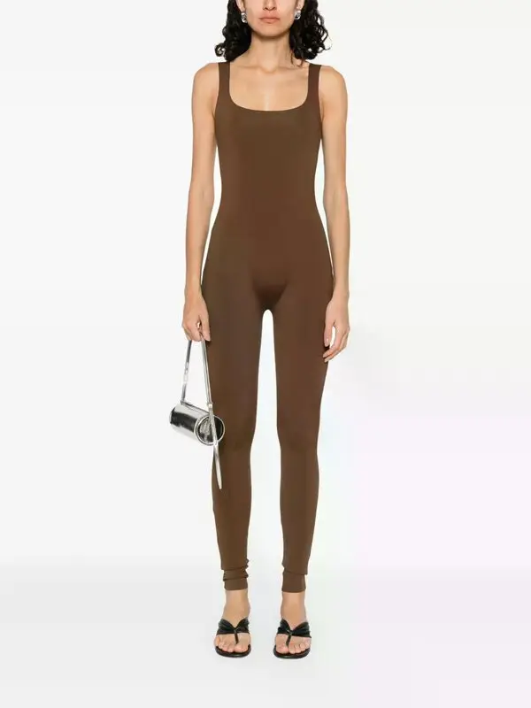 ENTIRE STUDIOS Square Neck Jumpsuit - Brown