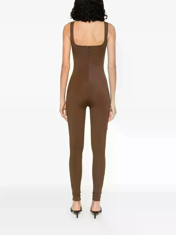 ENTIRE STUDIOS Square Neck Jumpsuit - Brown