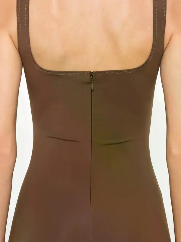ENTIRE STUDIOS Square Neck Jumpsuit - Brown