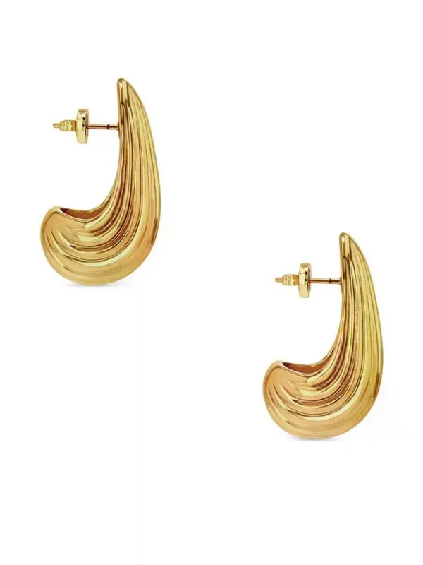 ANINE BING Ribbed Drop Earrings