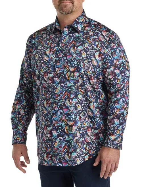 ROBERT GRAHAM BY DXL Big & Tall Hemlock Sport Shirt