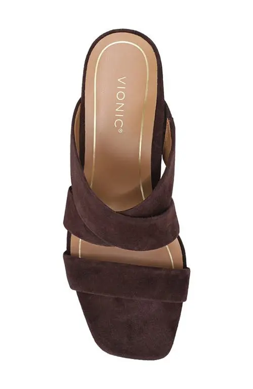 Vionic Slide Sandal - Cafe Noir