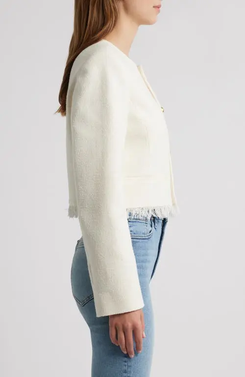 FRAME The Fringe Trim Tweed Jacket