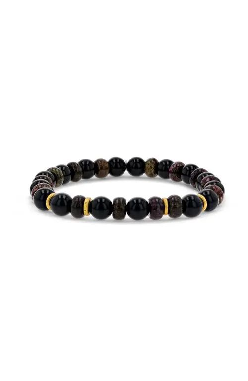 MR LOWE BY SHERYL LOWE Mr. Lowe And Ruby Zoisite Bracelet - Onyx