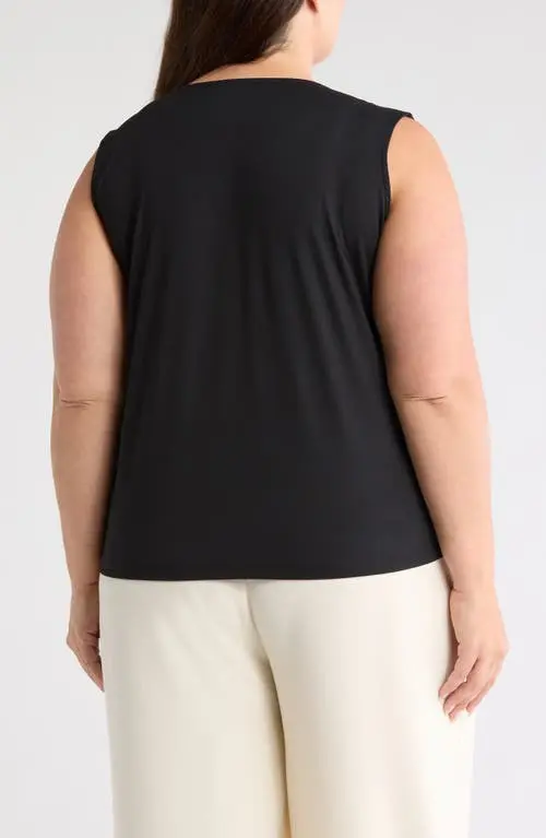 Lyssé Cool-fresh™ Jersey V-neck Tank - Black