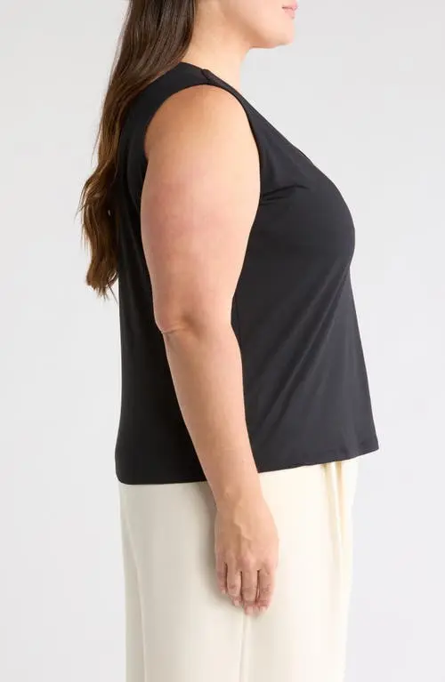 Lyssé Cool-fresh™ Jersey V-neck Tank - Black