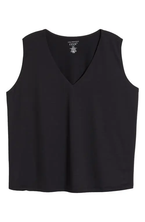 Lyssé Cool-fresh™ Jersey V-neck Tank - Black