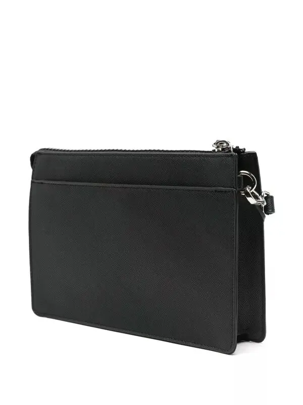 John Richmond Logo-print Clutch