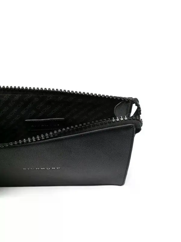 John Richmond Logo-print Clutch