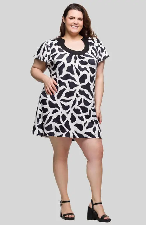 24SEVEN COMFORT APPAREL Flutter Sleeve Minidress