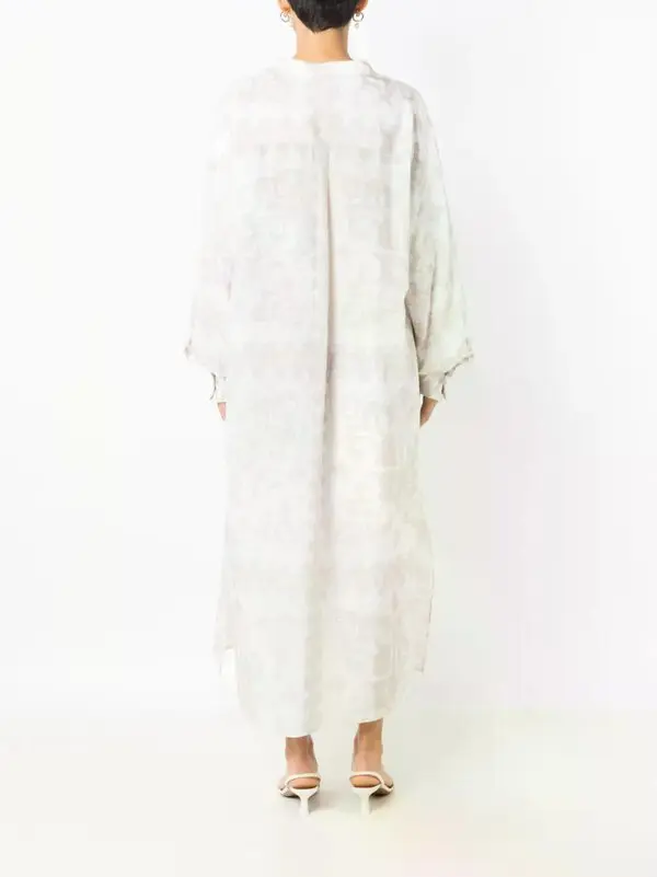 Valentino Garavani Geometric-print Silk-cotton Dress