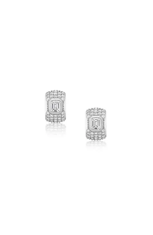 Sheryl Lowe Diamond Huggie Earrings