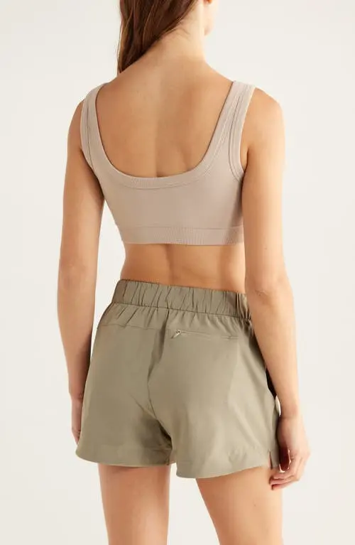 Zella Seamless Sports Bra - Tan Thread
