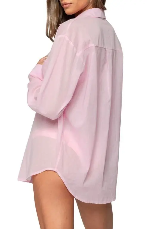 EDIKTED Kellen Oversize Cotton Button-up Shirt