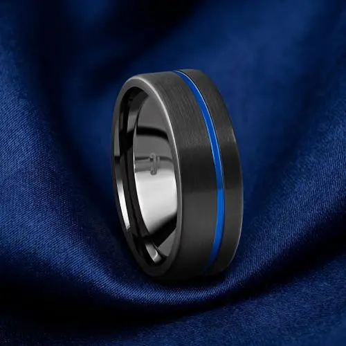 BLISS DIAMOND 8mm Band With Inlay