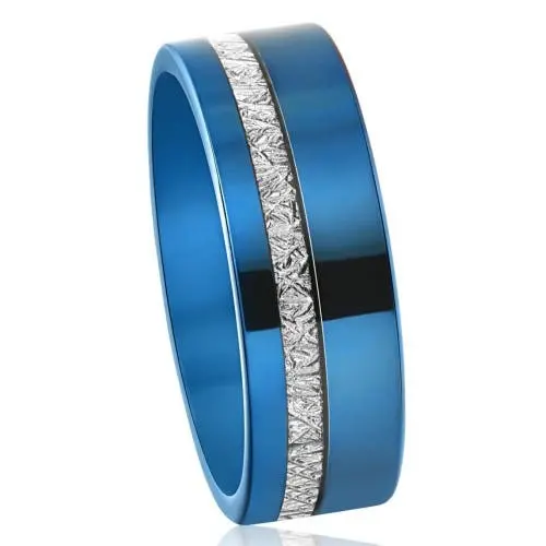 BLISS DIAMOND Meteor Inlay 8mm Wedding Band