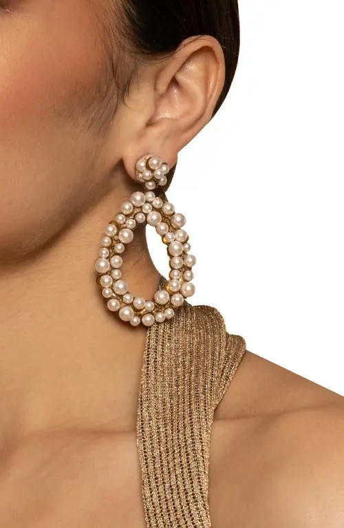 Deepa Gurnani Manon Statement Drop Earrings