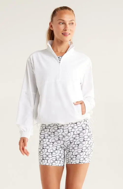 RECESS PICKLEBALL X ZELLA Recess X Zella Club Half Zip Pullover - White