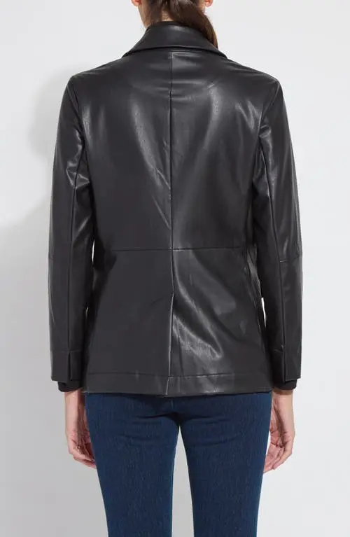 Lyssé Faux Leather Blazer