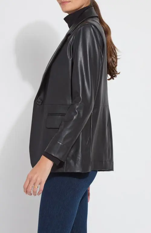 Lyssé Faux Leather Blazer