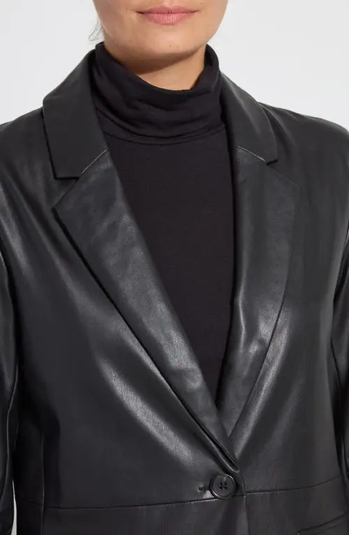 Lyssé Faux Leather Blazer