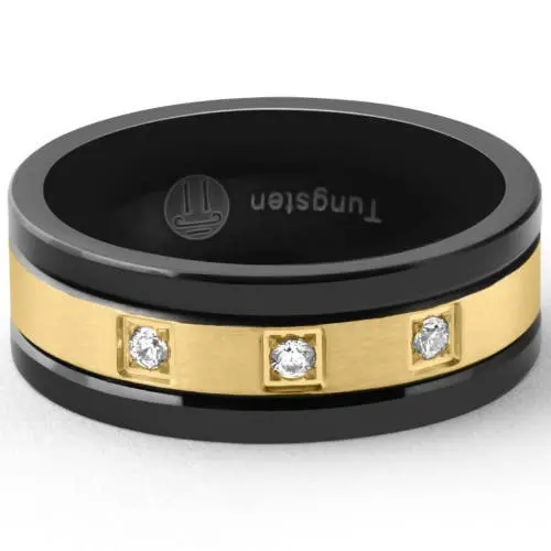 BLISS DIAMOND Carbide Band With Lab Grown Diamonds - Tungsten