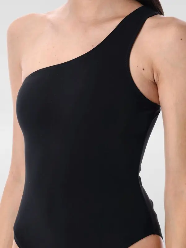 LIDO One Shoulder One Piece Swimsuit - Black