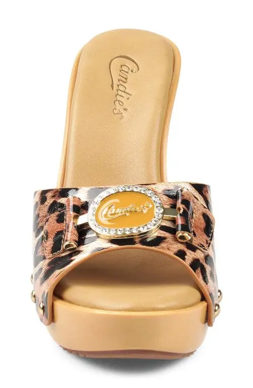CANDIE'S Lorenna Platform Sandal - Leopard Print