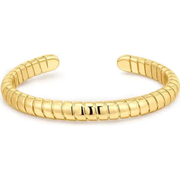 LUV AJ Snake Chain Cuff Bracelet - Gold