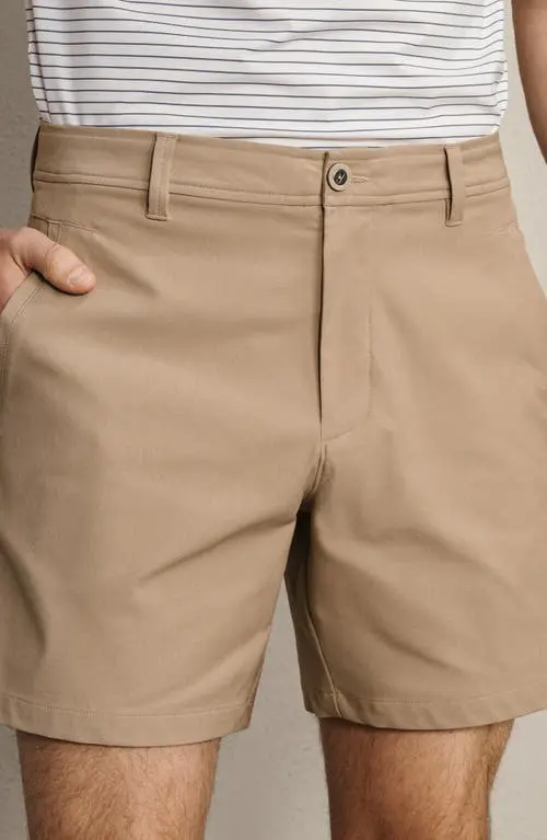 RHONE Nomad 7-inch Tech Chino Shorts - Teak Brown