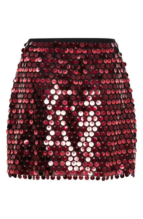 City Chic Disco Paillette Mini Skirt