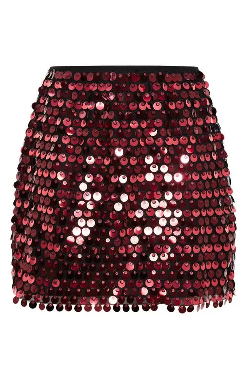 City Chic Disco Paillette Mini Skirt