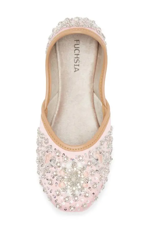 FUCHSIA Embellished Jutti Flat