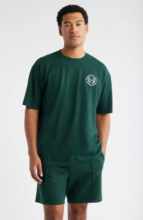 RECESS PICKLEBALL X ZELLA Court Oversize Cotton T-shirt - Green Park